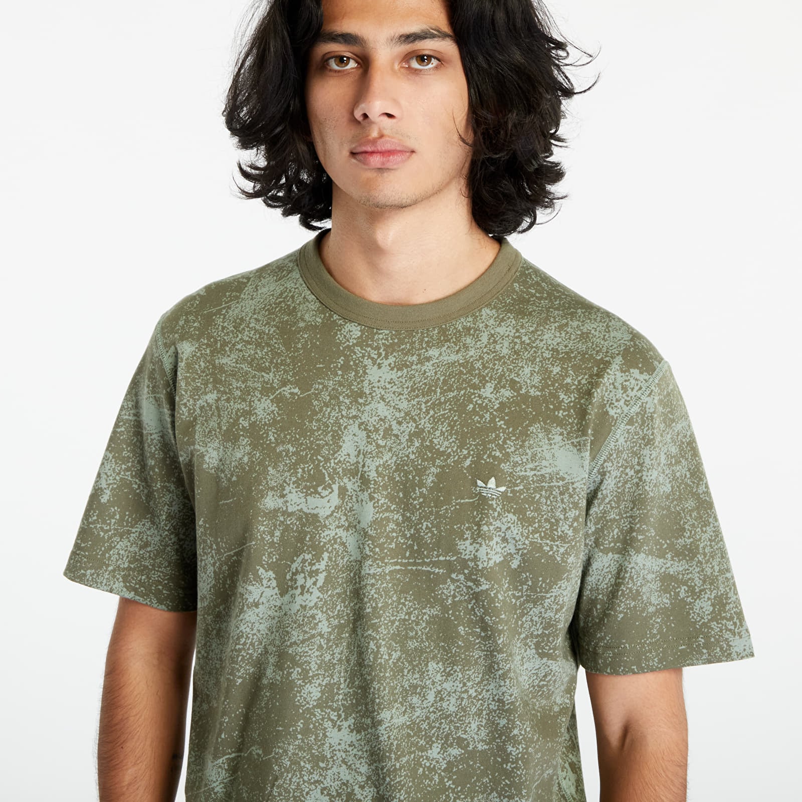 Trička adidas Adventure Allover Print Graphic Short Sleeve Tee Olive ...