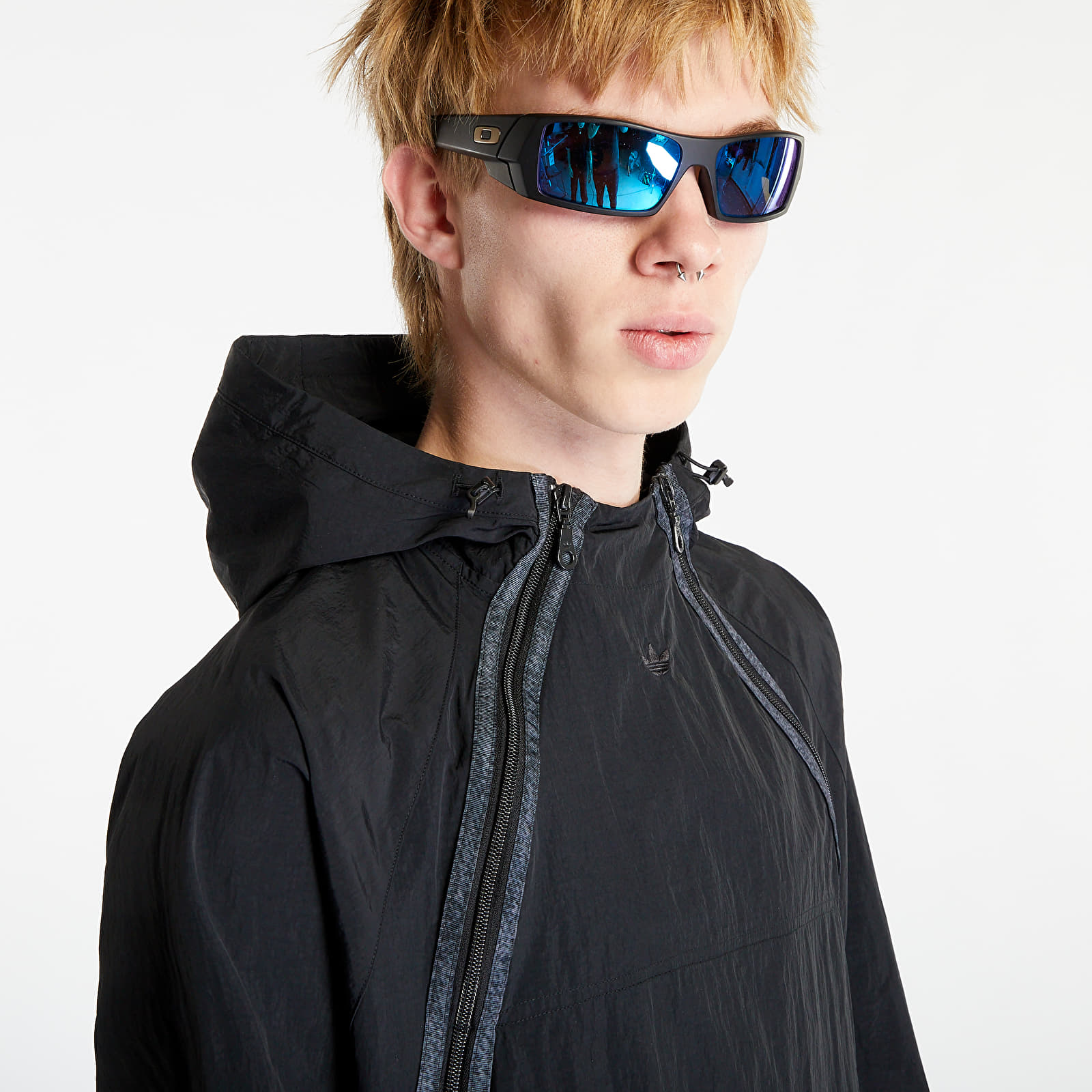 adidas Adventure Double-Zip Windbreaker Black | Footshop