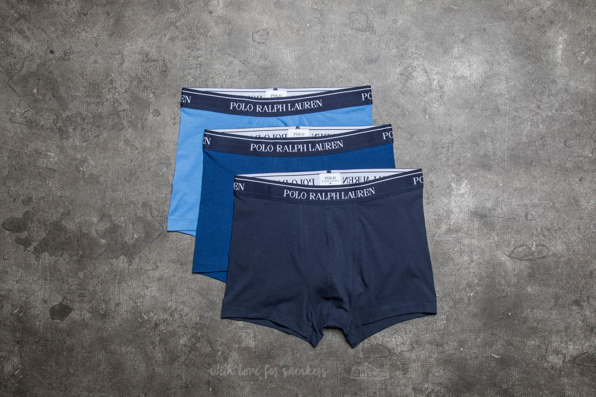 Boxeri Ralph Lauren 3 Pack Trunks Navy/ Blue | Footshop