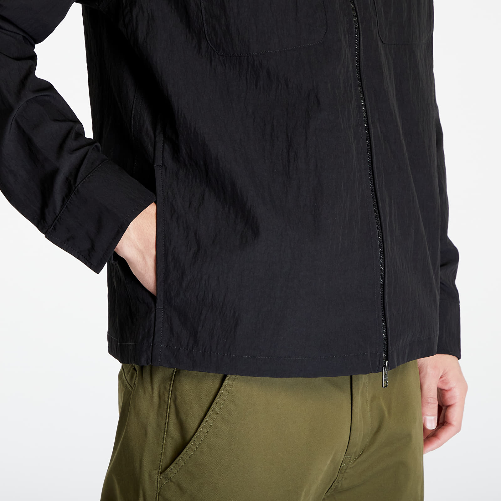 Jackets FRED PERRY Zip Overshirt Black | Footshop