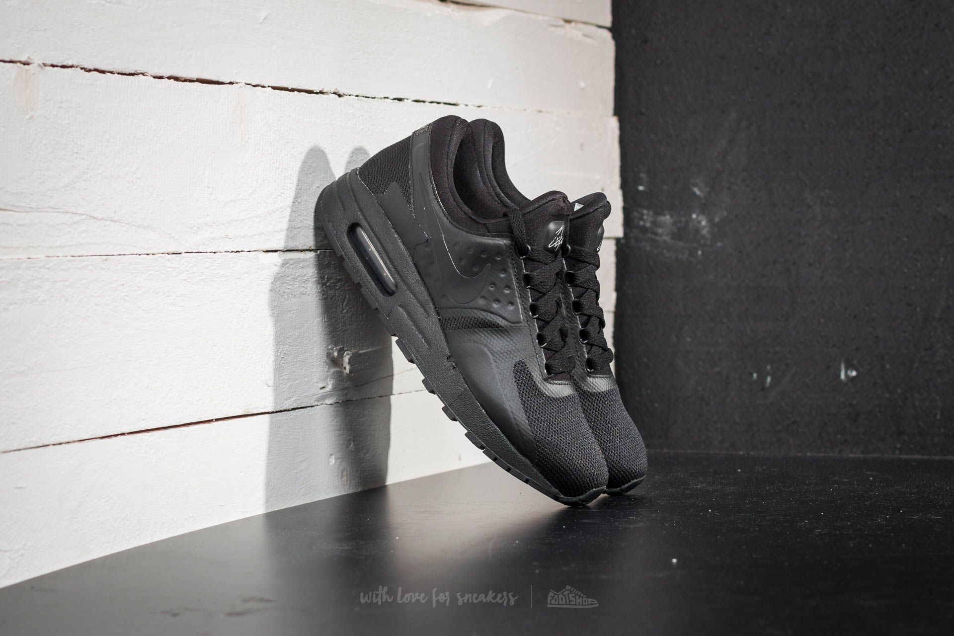 Women's shoes Nike Air Max Zero Essential (GS) Black/ Black-Black ...