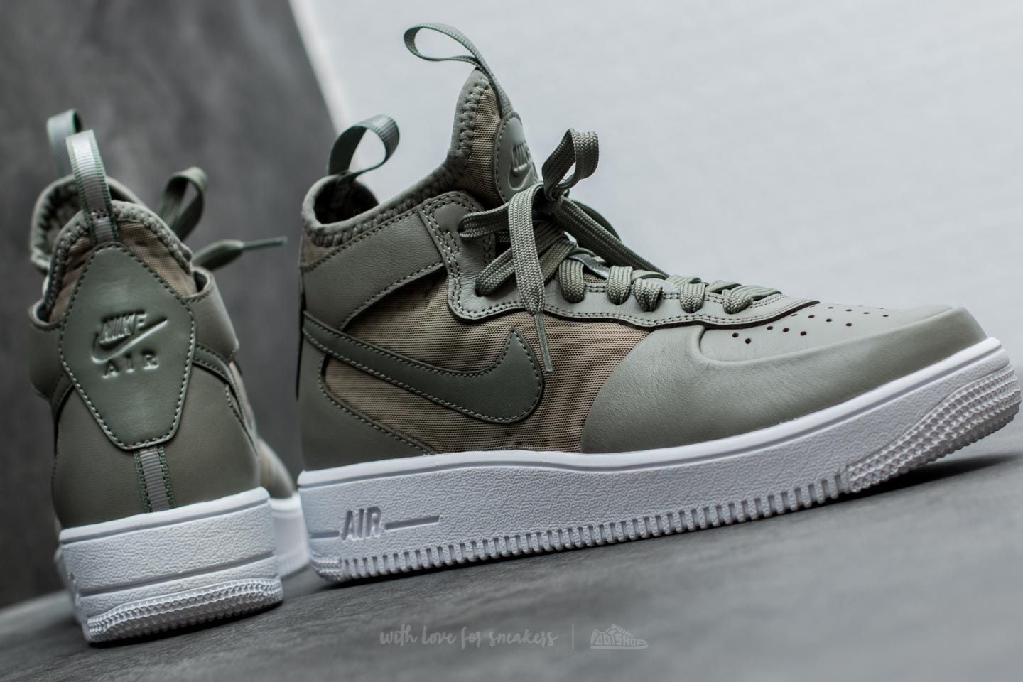 Women's shoes Nike Wmns Air Force 1 Ultraforce Mid Dark Stucco/ Dark ...