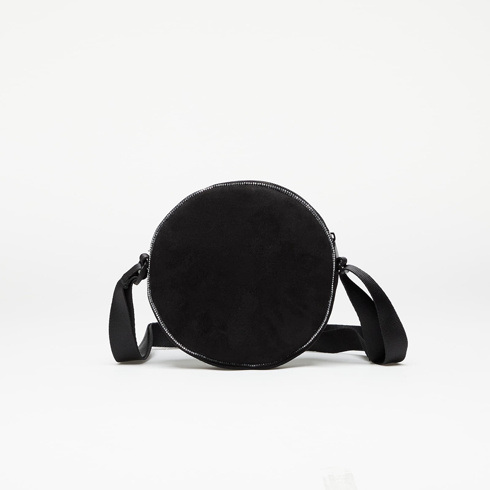 Crossbody bags adidas Rhinestones Fake Suede Round Bag Black | Footshop