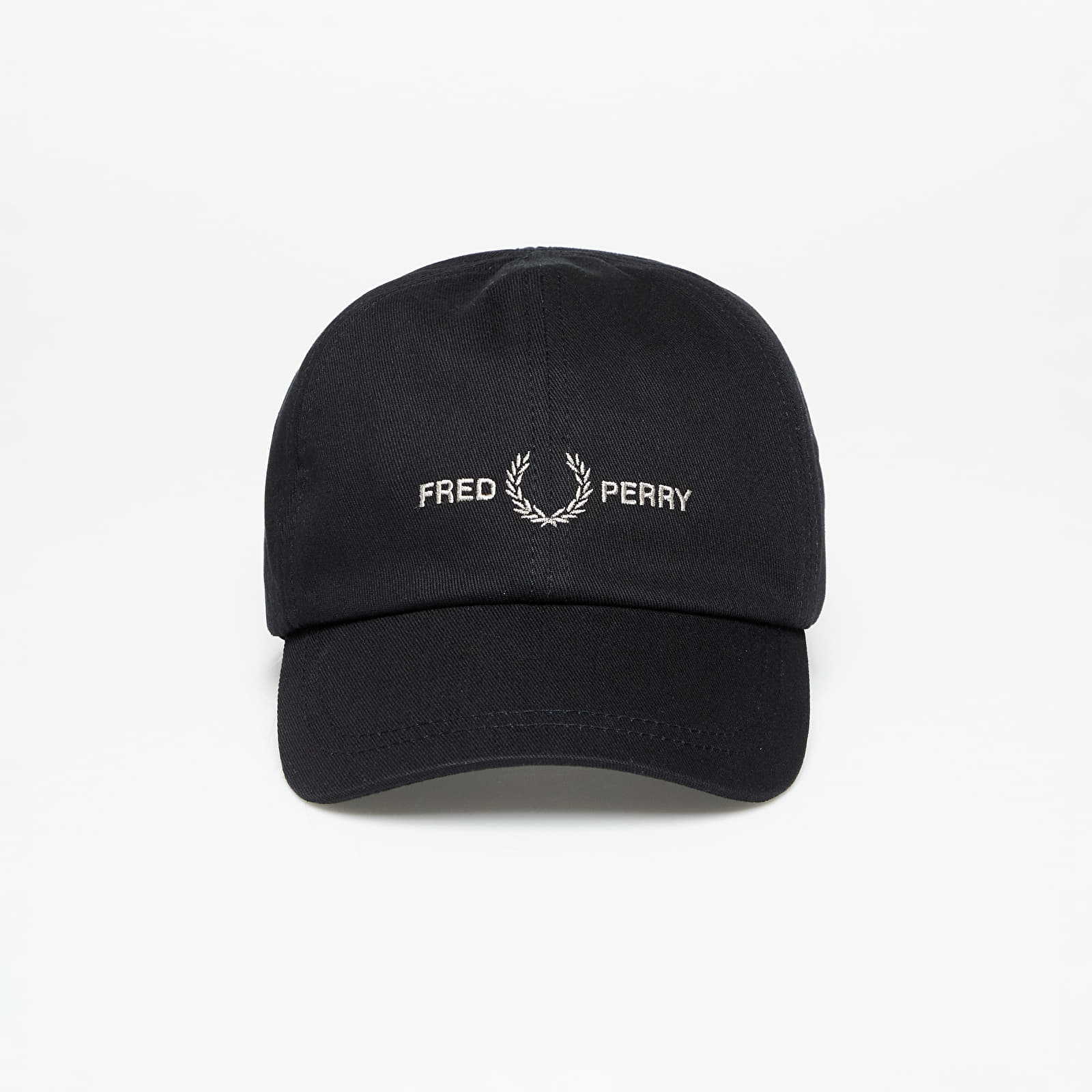 Caps FRED PERRY Graphic Branded Twill Cap Black/ Warm Grey | Footshop