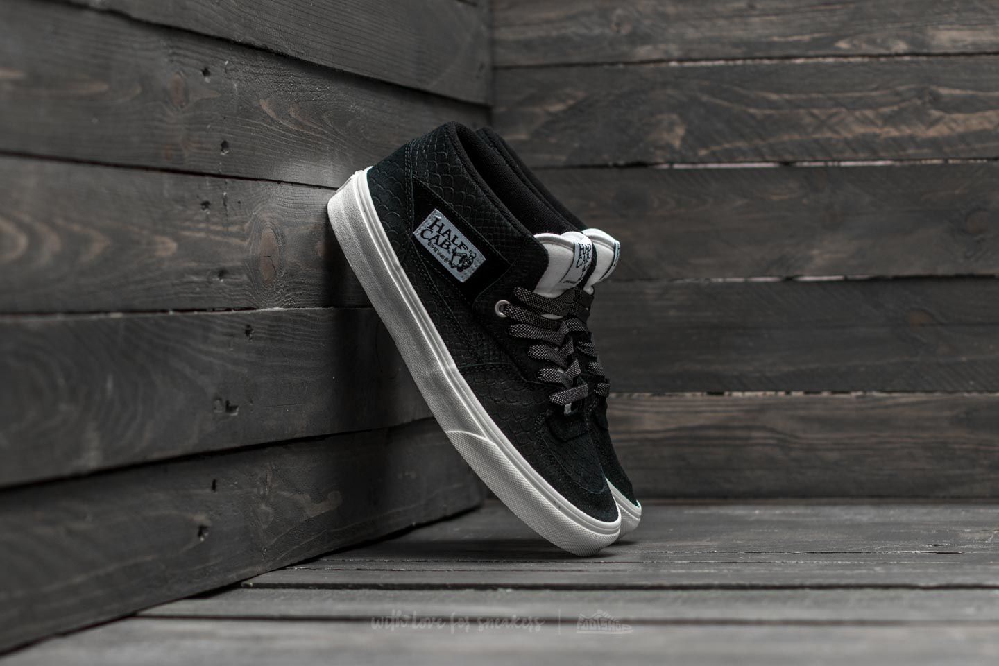 Men's shoes Vans Half Cab (Snake) Black/ Blanc (48EOS3) | Footshop