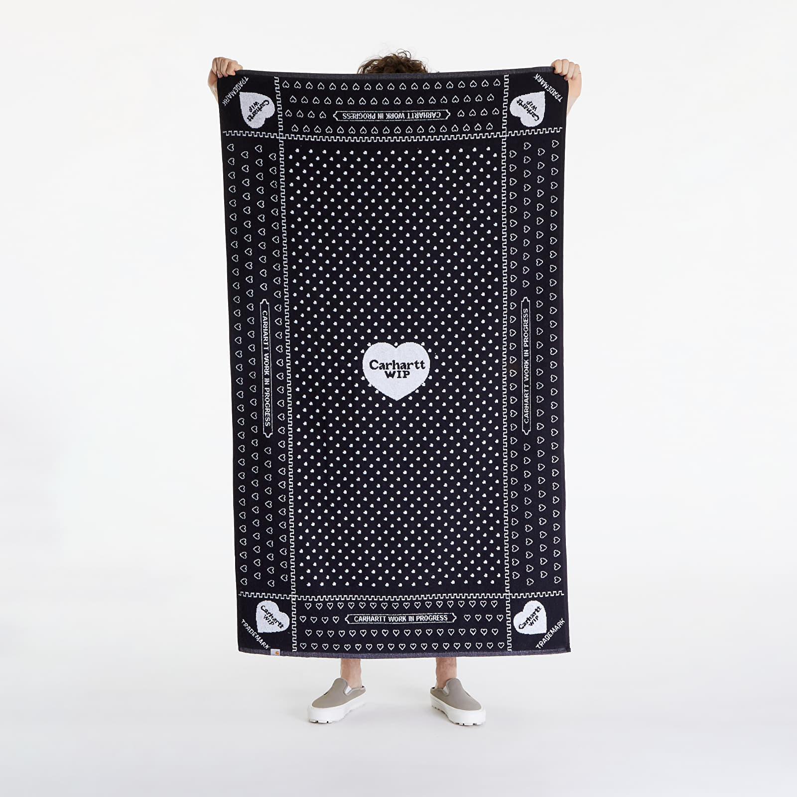 Decken Carhartt WIP Heart Bandana Towel Heart Bandana Jacquard/ Black ...