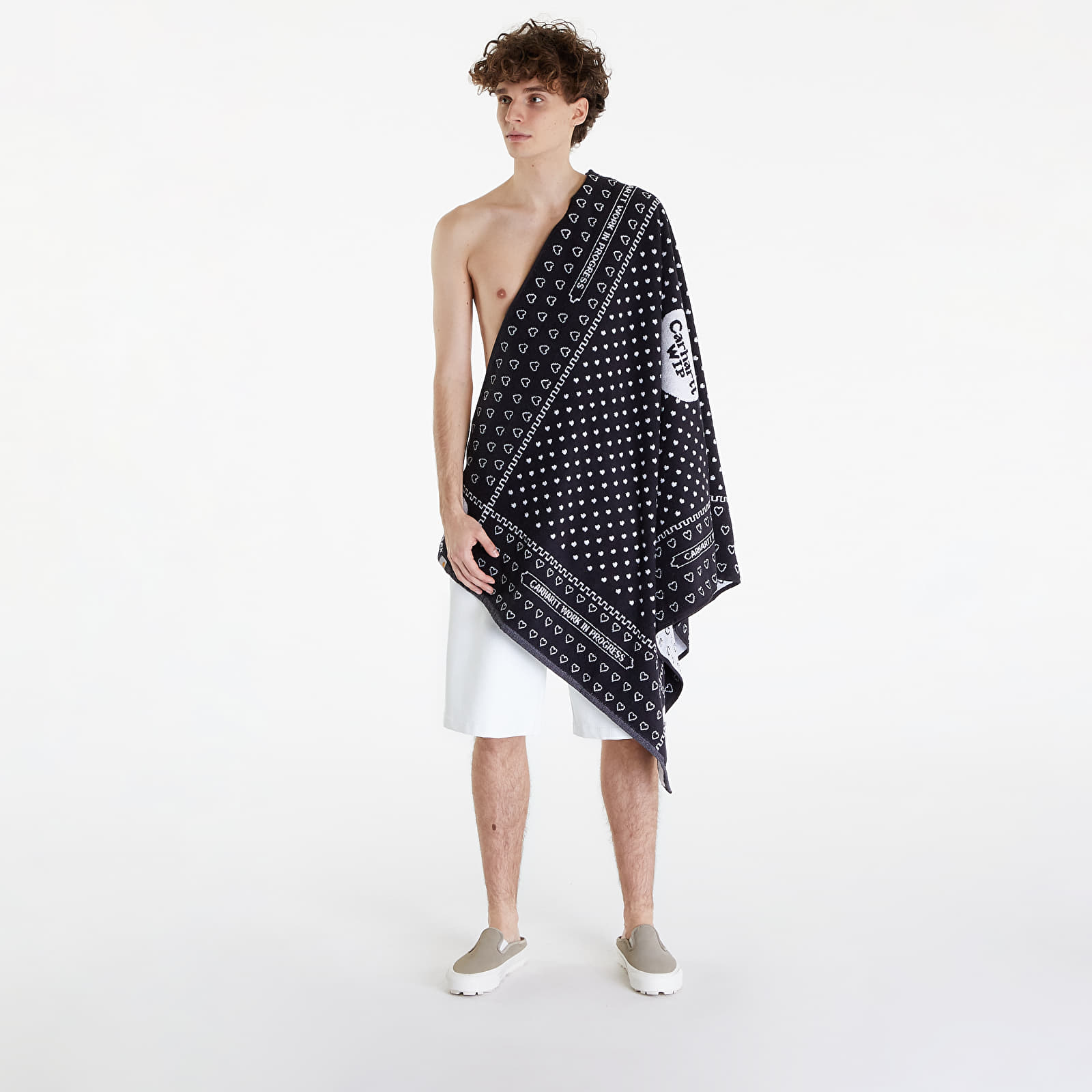Towel Carhartt WIP Heart Bandana Towel Heart Bandana Jacquard/ Black ...