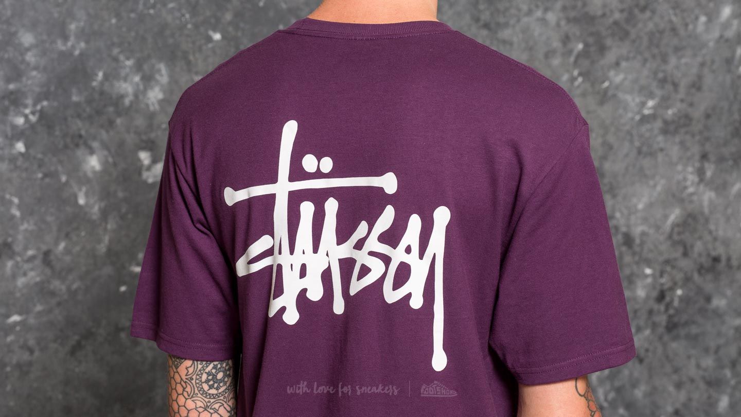 T-Shirts Stüssy Basic Tee Grape | Footshop