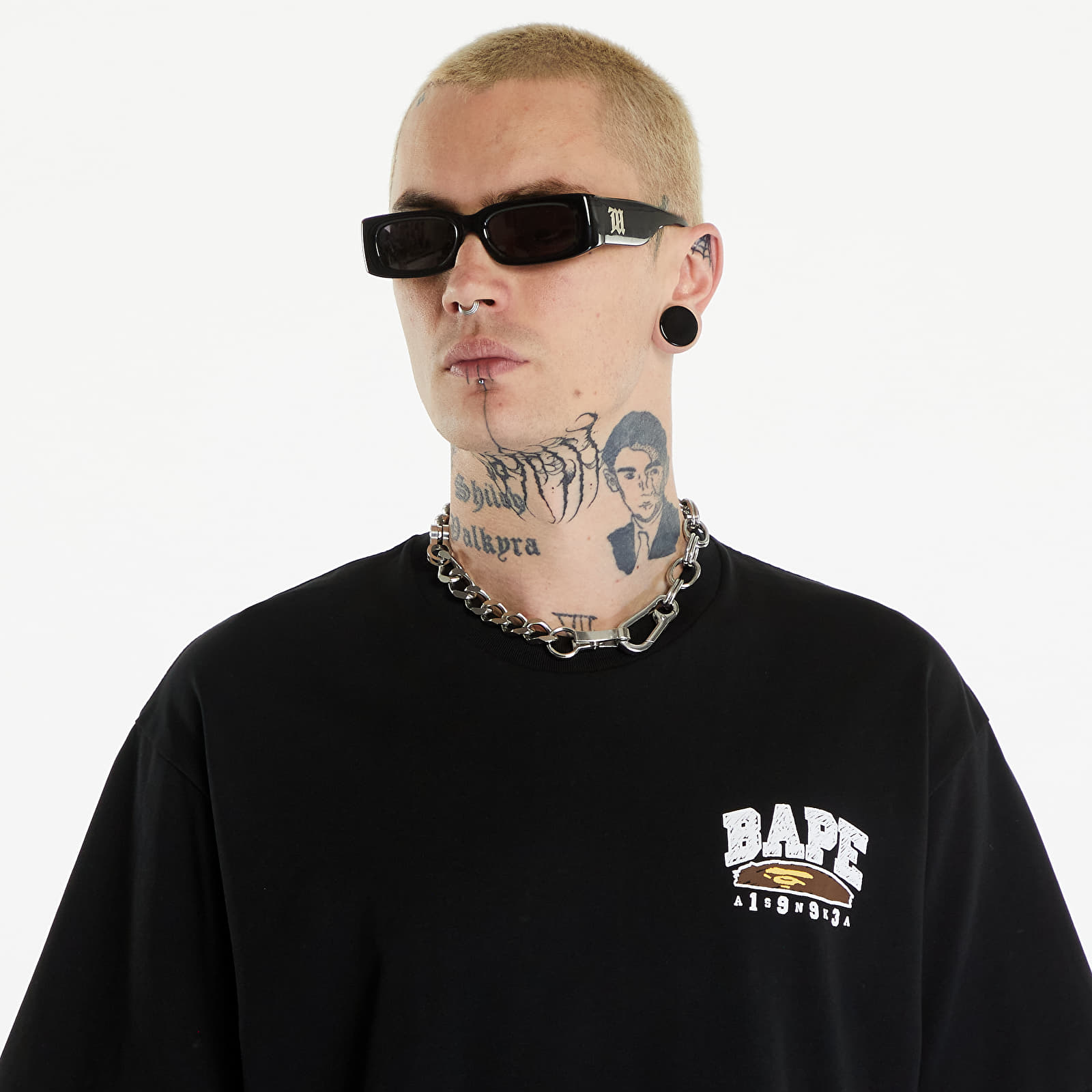 T-shirts A BATHING APE Hand Draw Bape Relaxed Fit Tee Black | Footshop