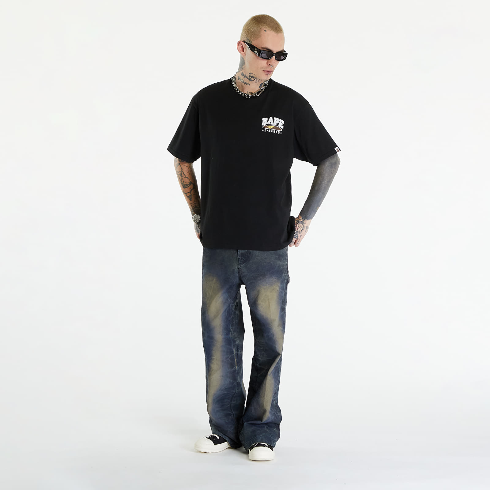 T-shirts A BATHING APE Hand Draw Bape Relaxed Fit Tee Black | Footshop