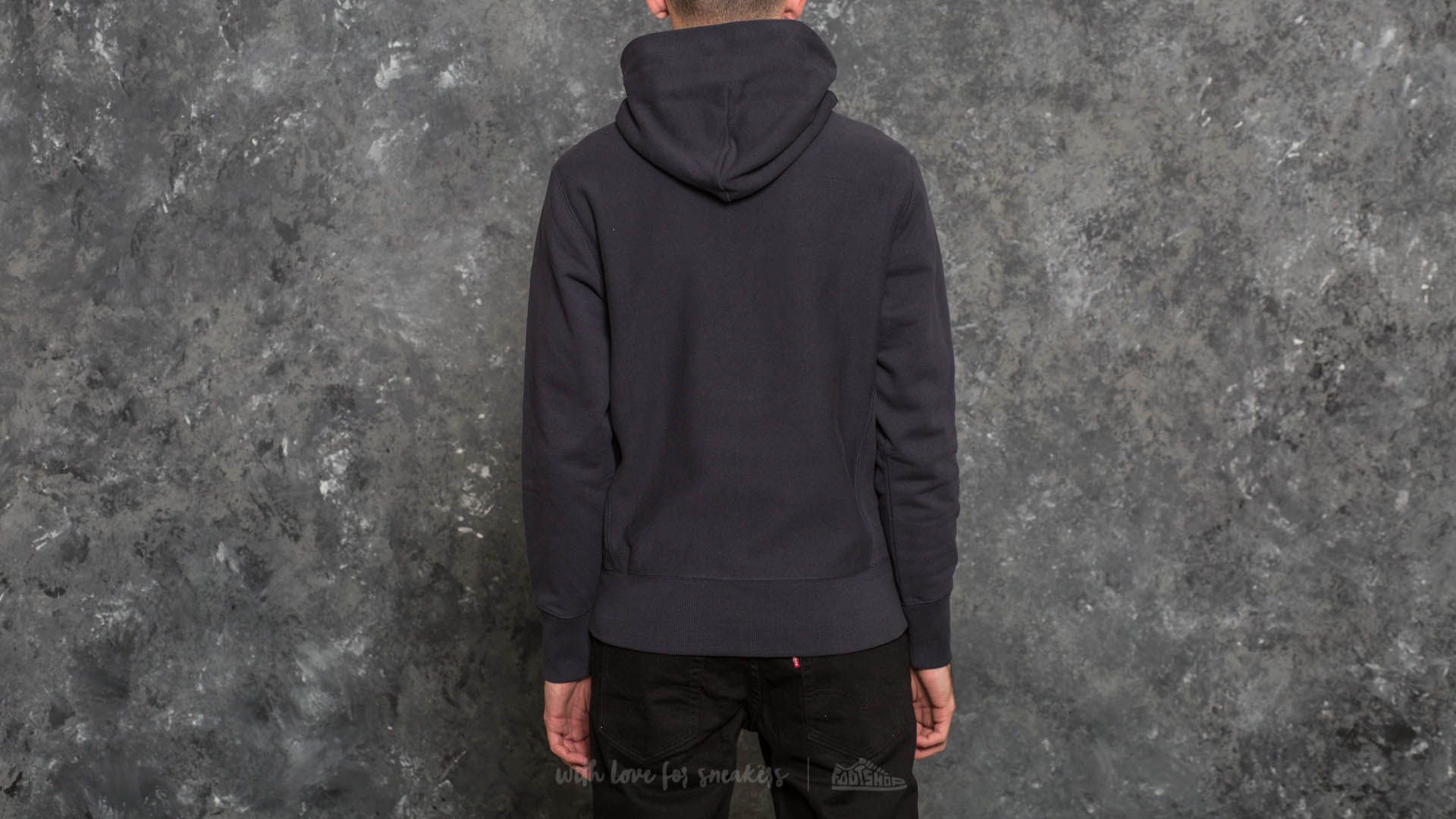 Hoodies and sweatshirts Champion Hooded Sweatshirt Navy (210966 navy ...