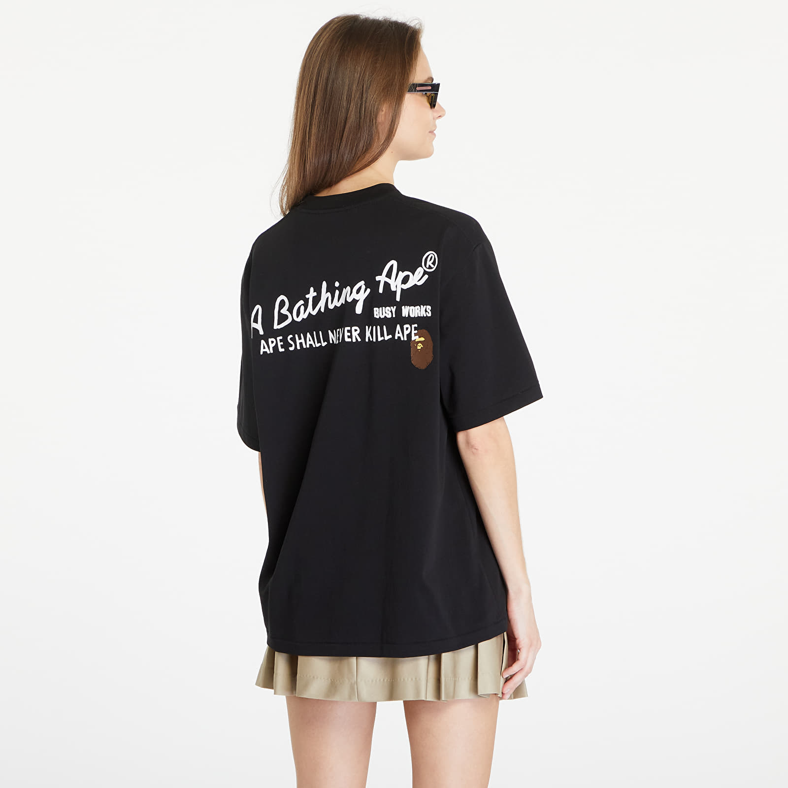 T-shirts A BATHING APE Hand Draw Bape Relaxed Fit Tee Black | Footshop
