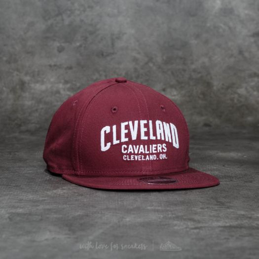 New Era 9Fifty Felt Script Cleveland Cavaliers Cap Burgundy | Footshop