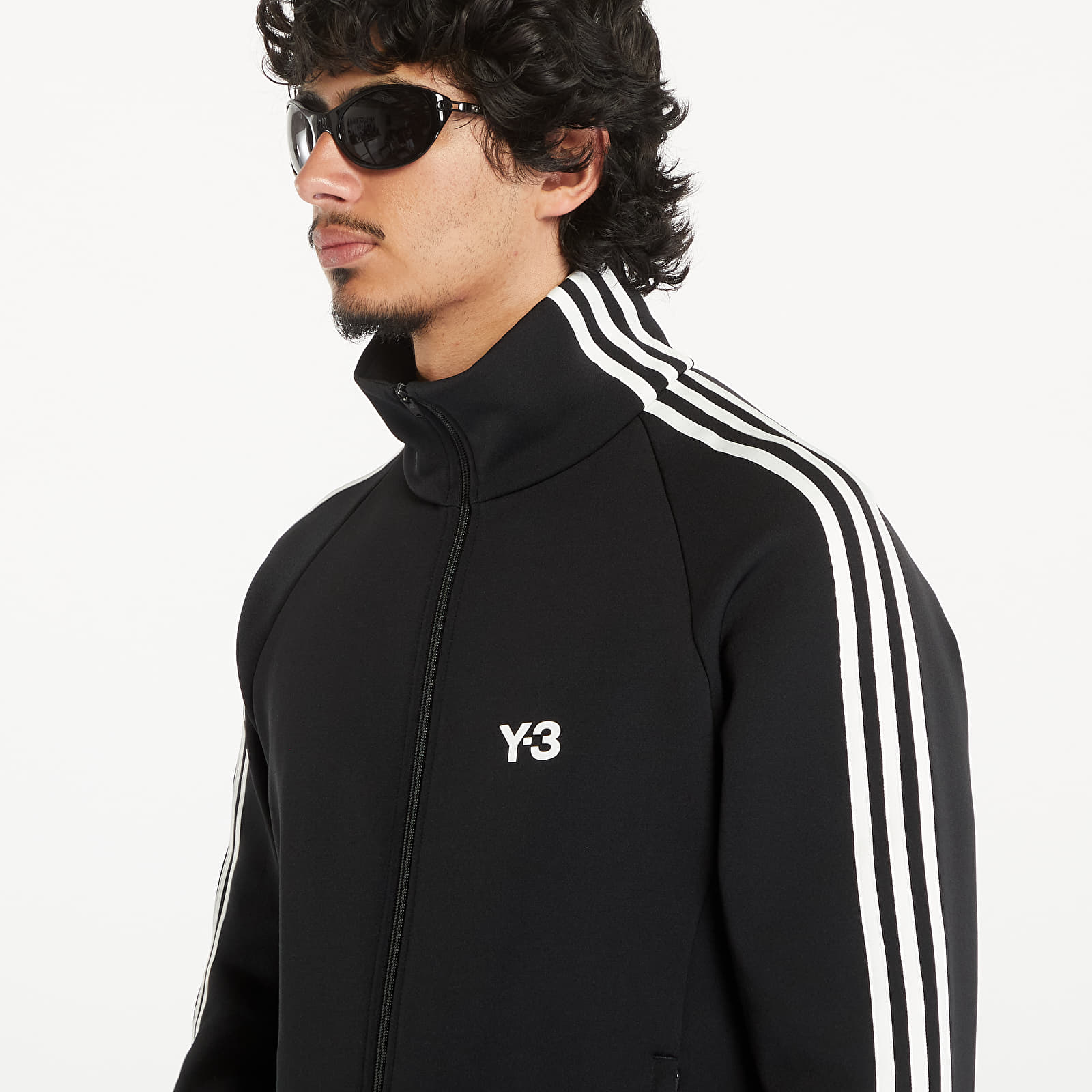 Hoodies and sweatshirts Y-3 3-Stripes Track Top UNISEX Black/ Owhite ...