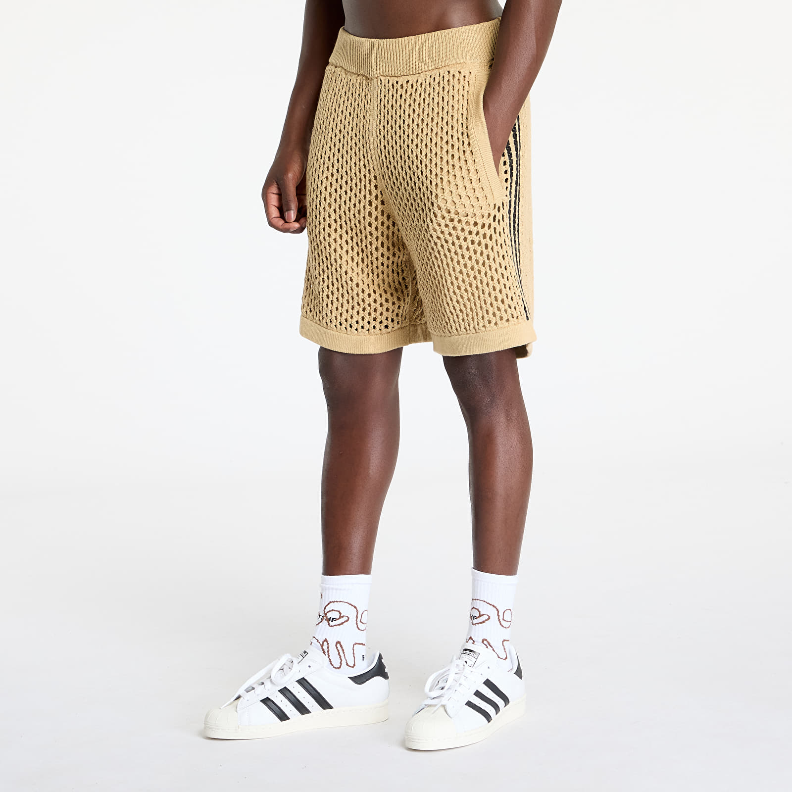 Shorts adidas x Clot C Shorts UNISEX Beige Tone (JD7114) | Footshop