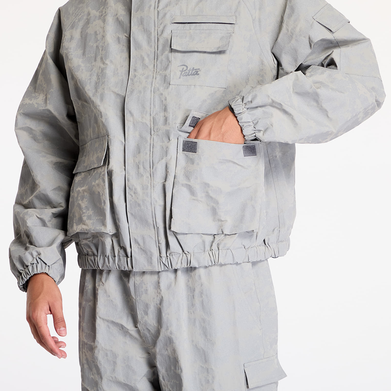 Men's jackets Patta Digi Camo Reflective Jacket UNISEX Wild Dove (POC ...