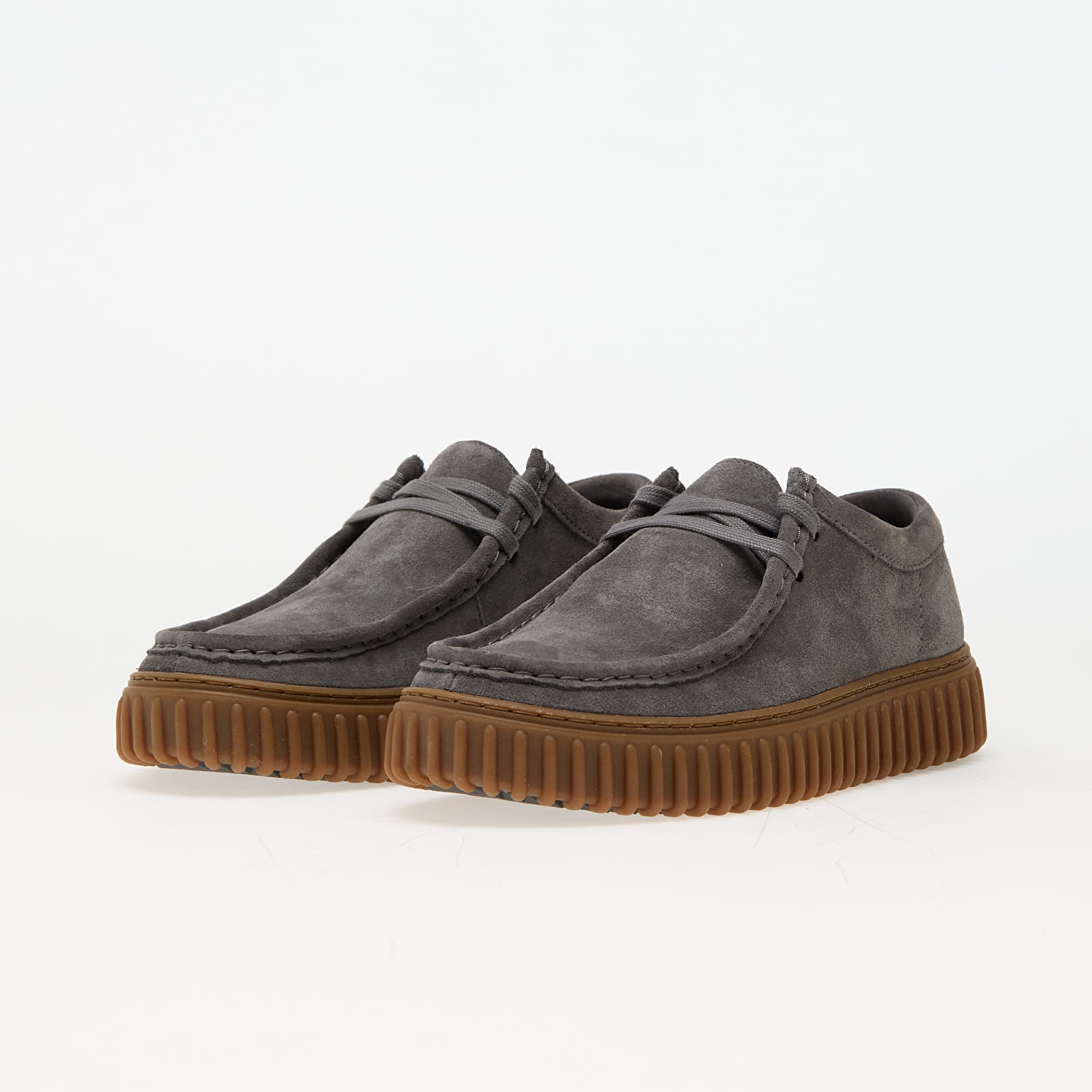 Clarks grey suede store