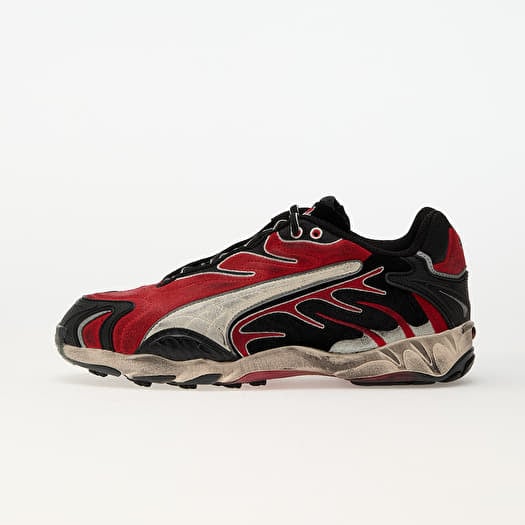 Puma red black shoes store