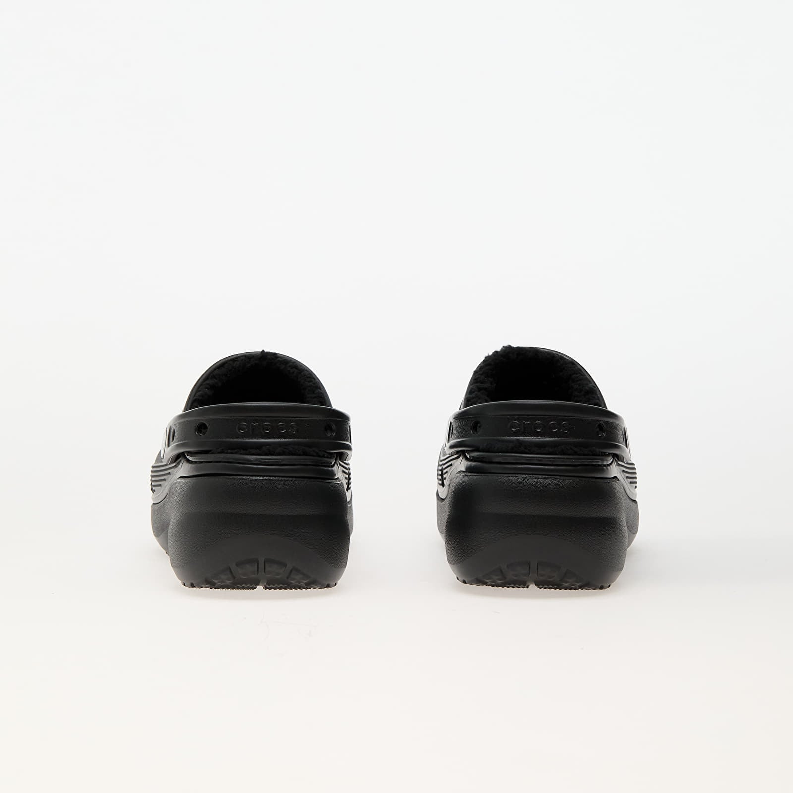 Damesschoenen Crocs Classic Platform Lined Clog W Black | Footshop