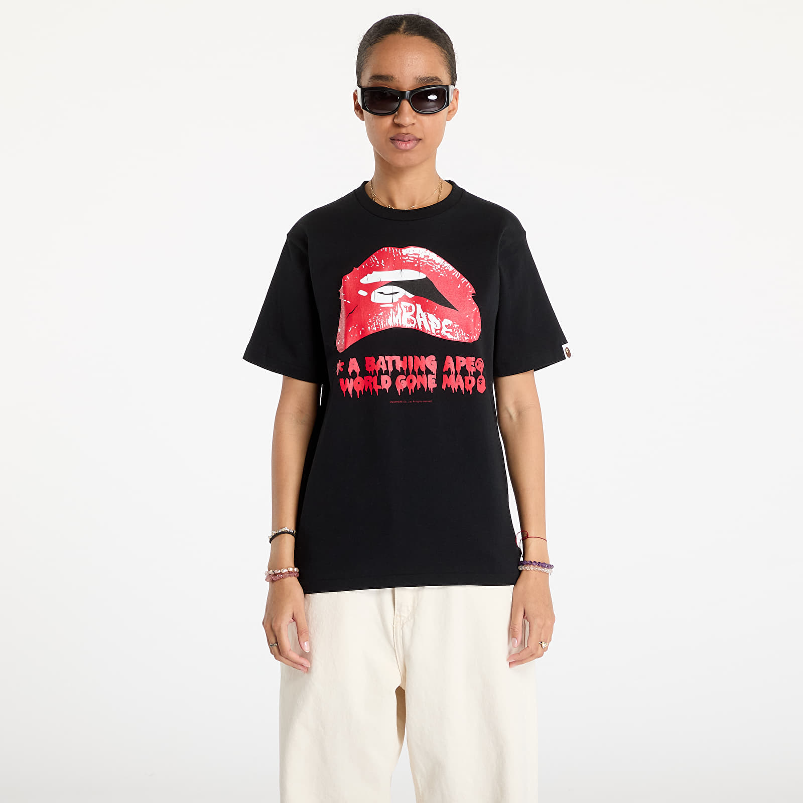 T-shirts A BATHING APE Bape Horror UNISEX Tee 2 Black (001TEK701019F BLK) | Footshop