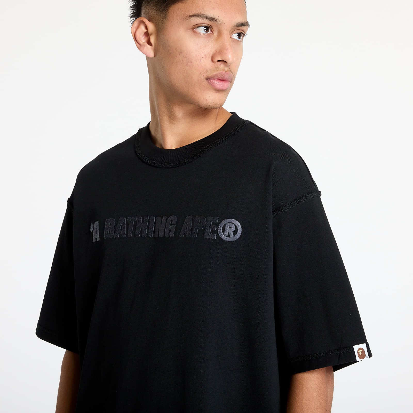 T-shirts A BATHING APE Bathing Ape Logo Relaxed Fit Inside Out Tee ...
