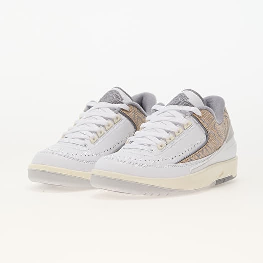 Men s shoes Air Jordan 2 Retro Low Python White Cement Grey Sanddrift Neutral Grey Footshop
