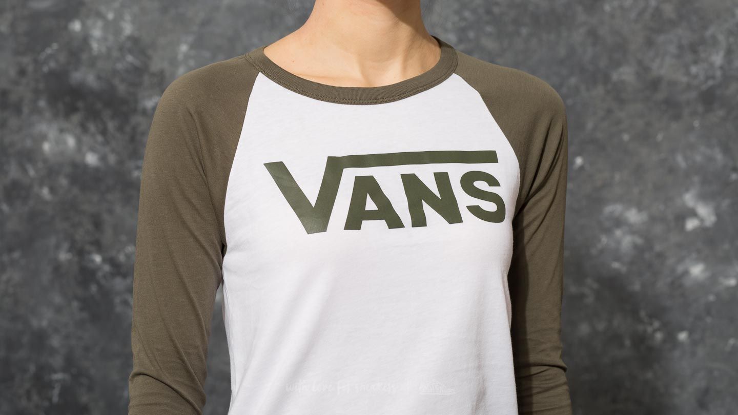 T-shirts Vans Classic Flyer Tee White/ Grape Leaf (D54QJS) | Footshop