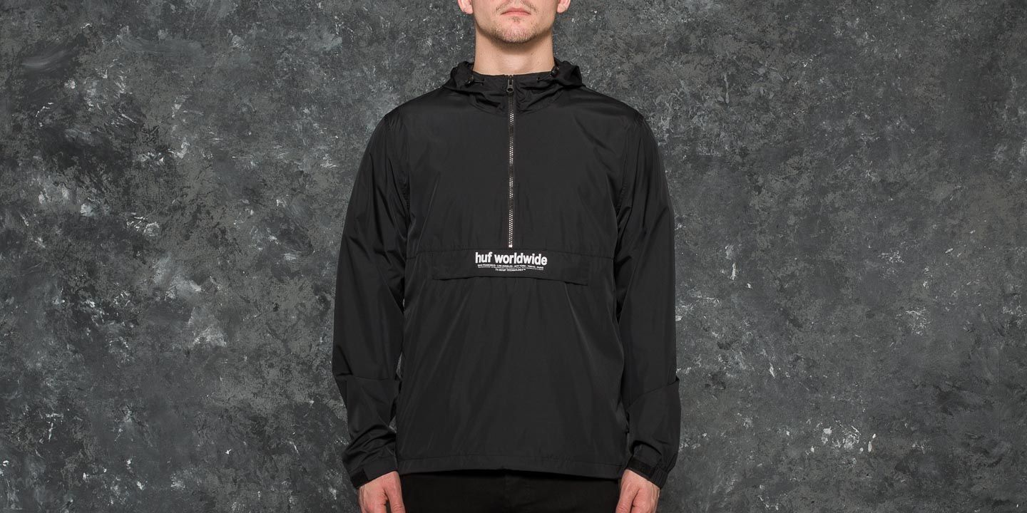 Jackets HUF Stadium Offside Anorak Jacket Black (JK00065 black) | Footshop