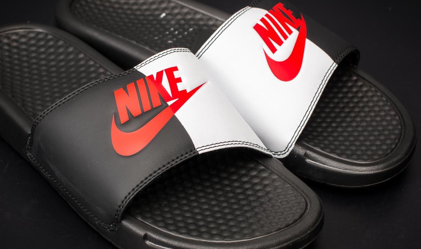Nike Benassi JDI Black/ Game Red/ White | Footshop