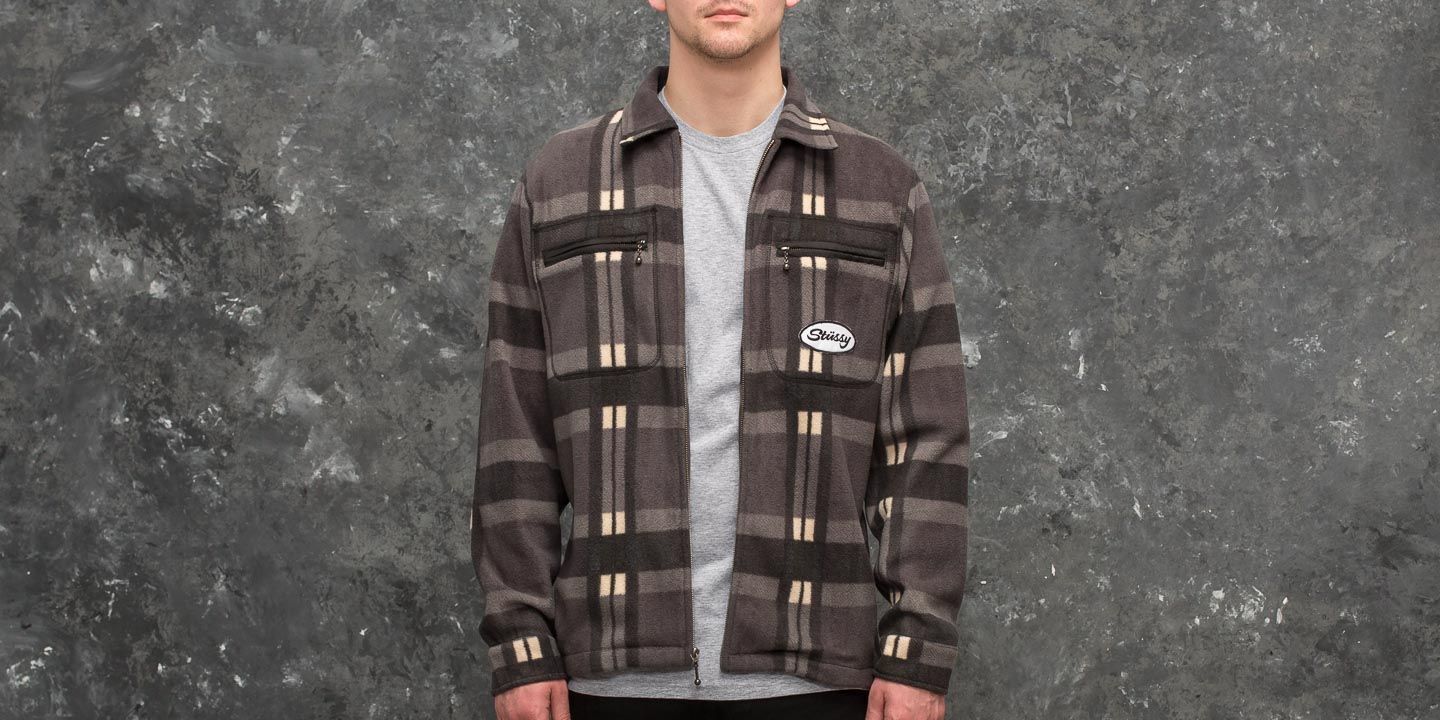Stüssy Polar Fleece Zip Up Shirt