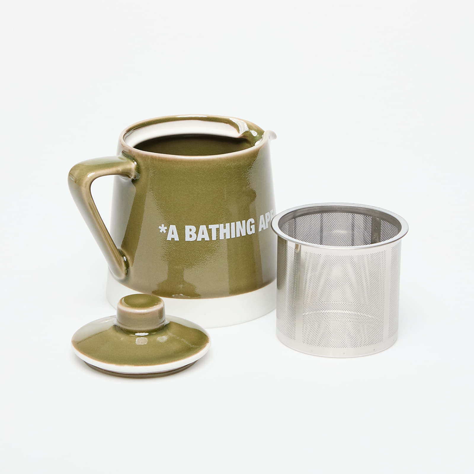 Other accessories A BATHING APE Logo Porcelain Tea Pot M Green ...
