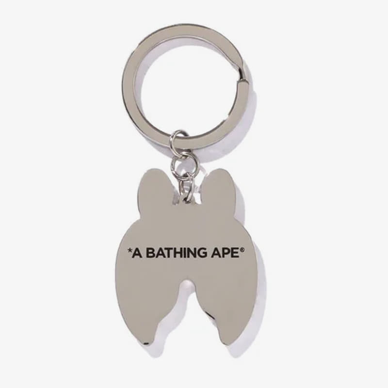 Keychains A BATHING APE Shark Metal Keychain Black | Footshop