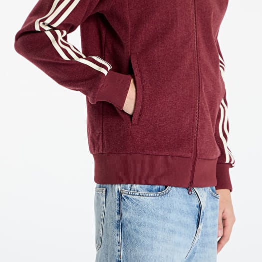 maroon track top