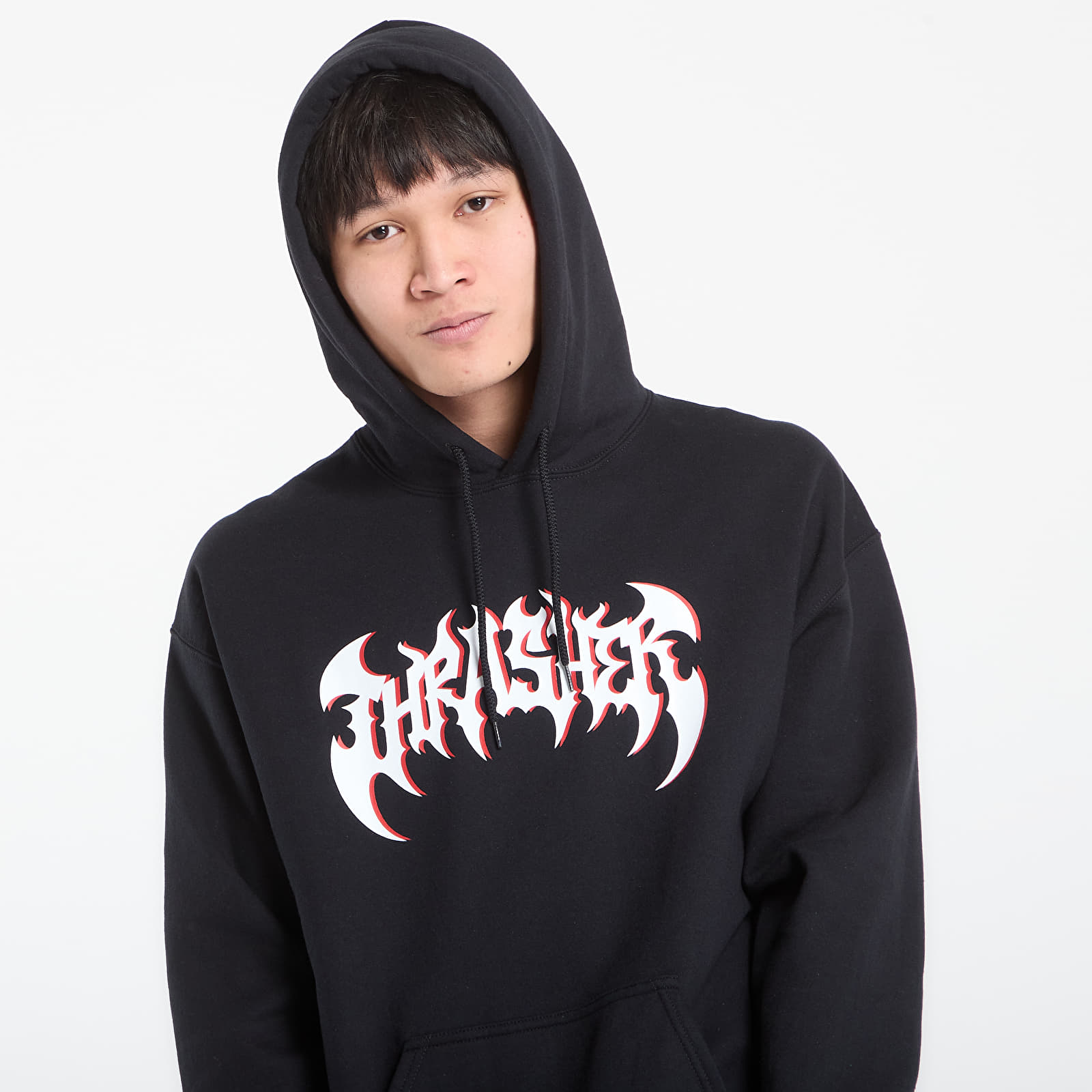 Mikiny Thrasher Heavy Metal Hoodie Black (145844) | Footshop