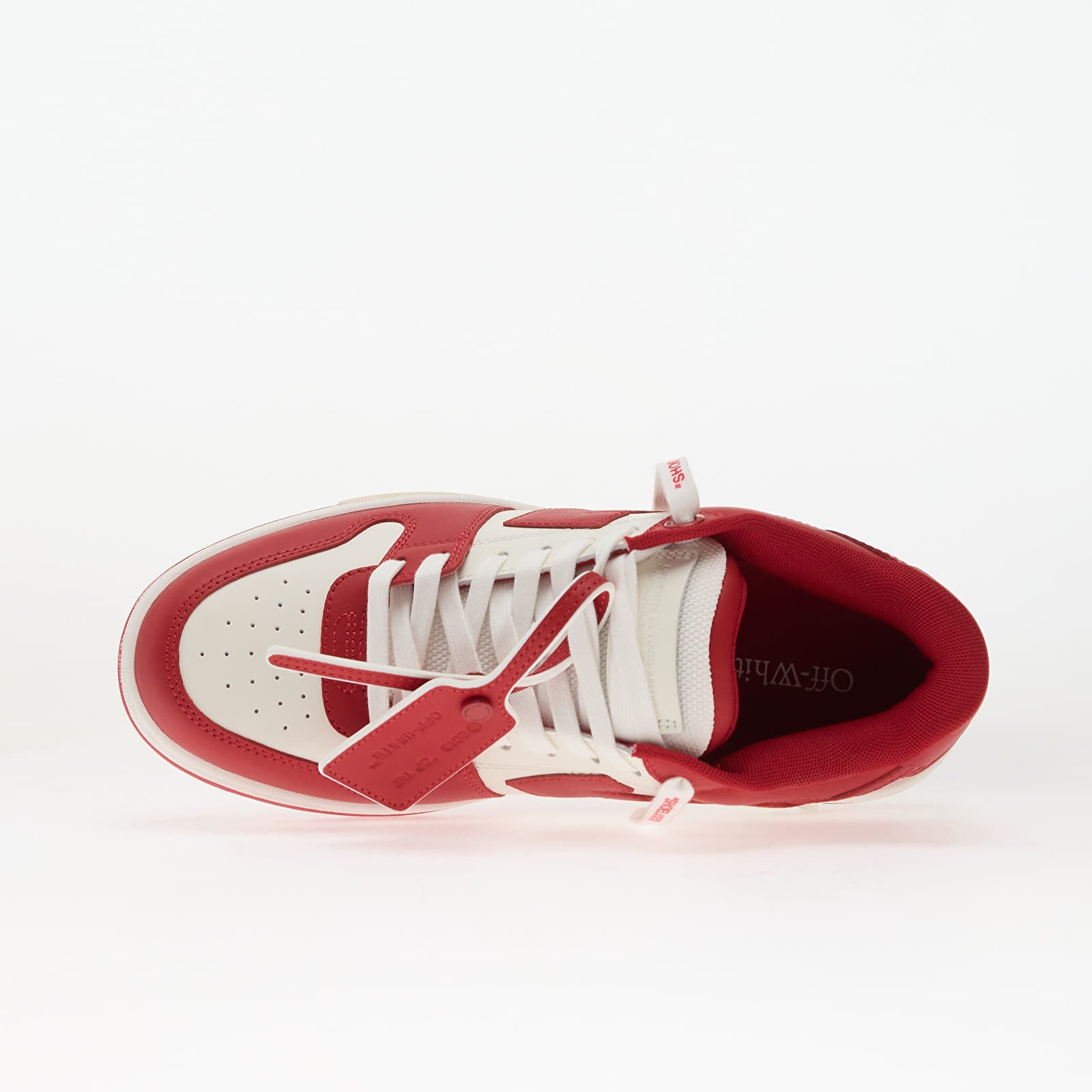Női cipők Off-White W Out Of Office Calf Lea White/ Haute Red ...