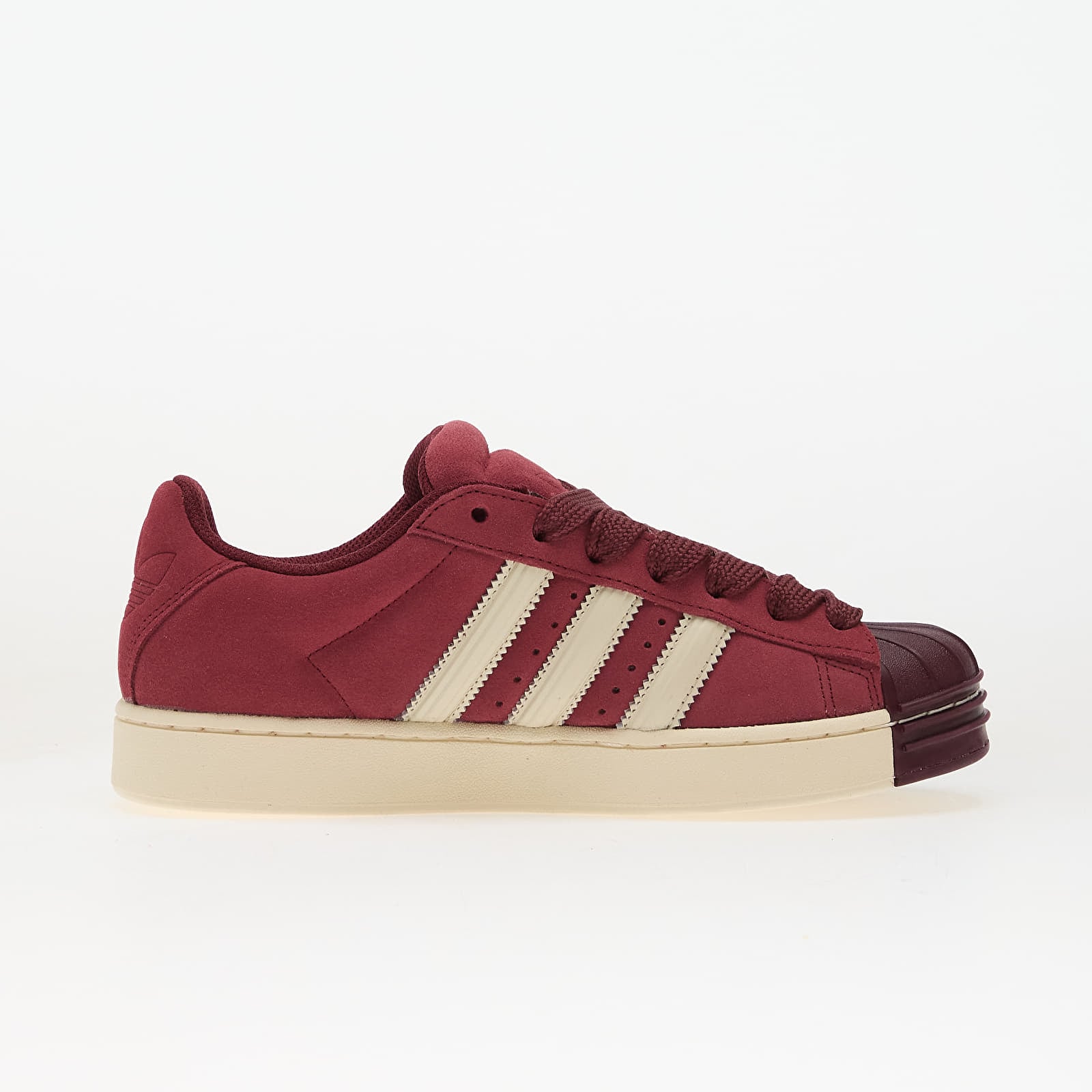 Sapatos de mulher adidas Superstar St W Shadow Red/ Crew White/ Maroon ...