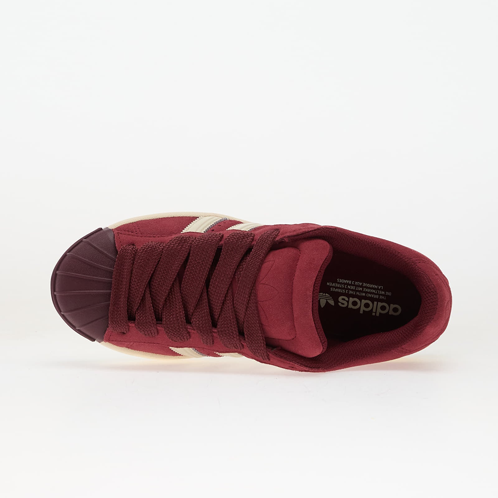Sapatos de mulher adidas Superstar St W Shadow Red/ Crew White/ Maroon ...