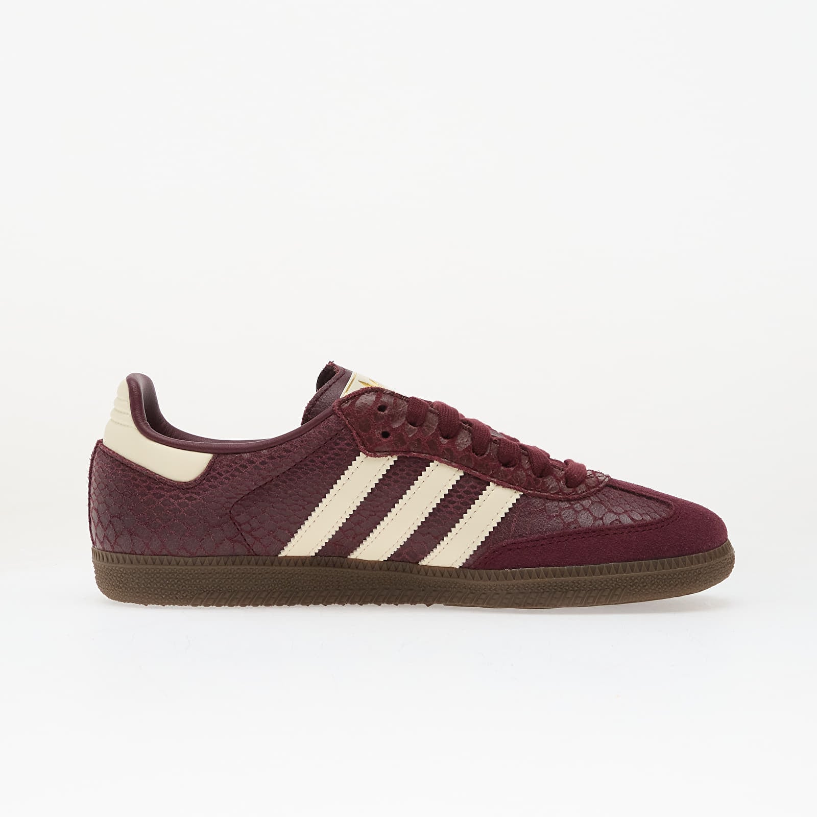 Sapatos de mulher adidas Samba Og W Maroon/ Crew White/ Gold Metallic ...