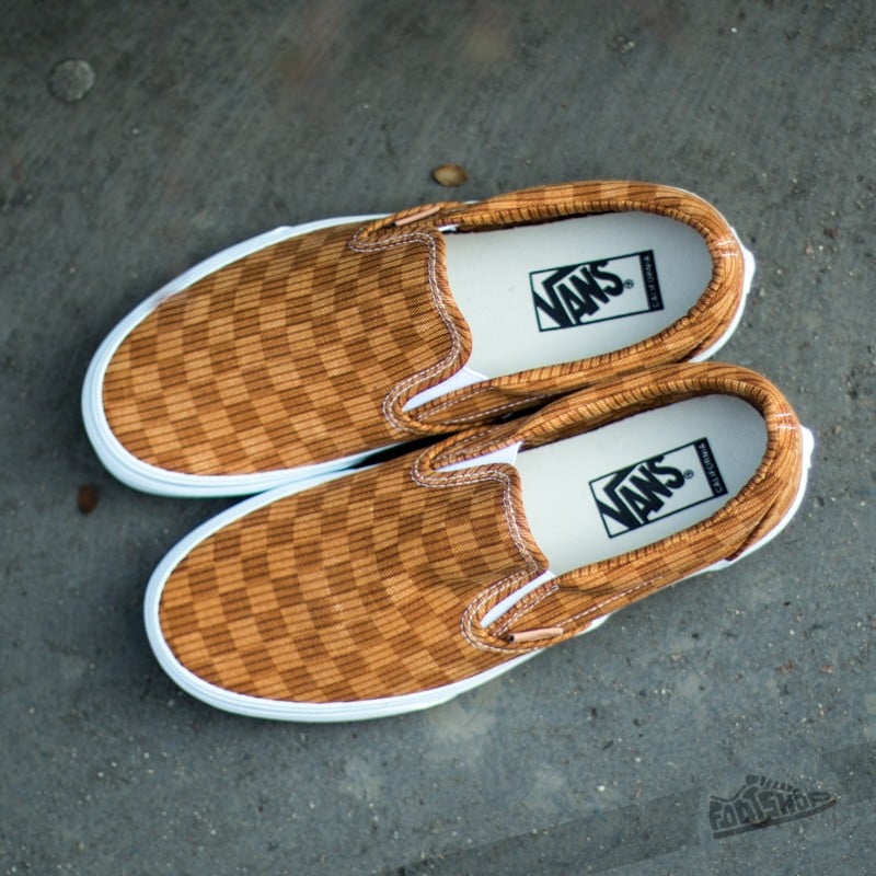 Men's shoes Vans Classic Slip-On California Washed Herringbone Inca ...