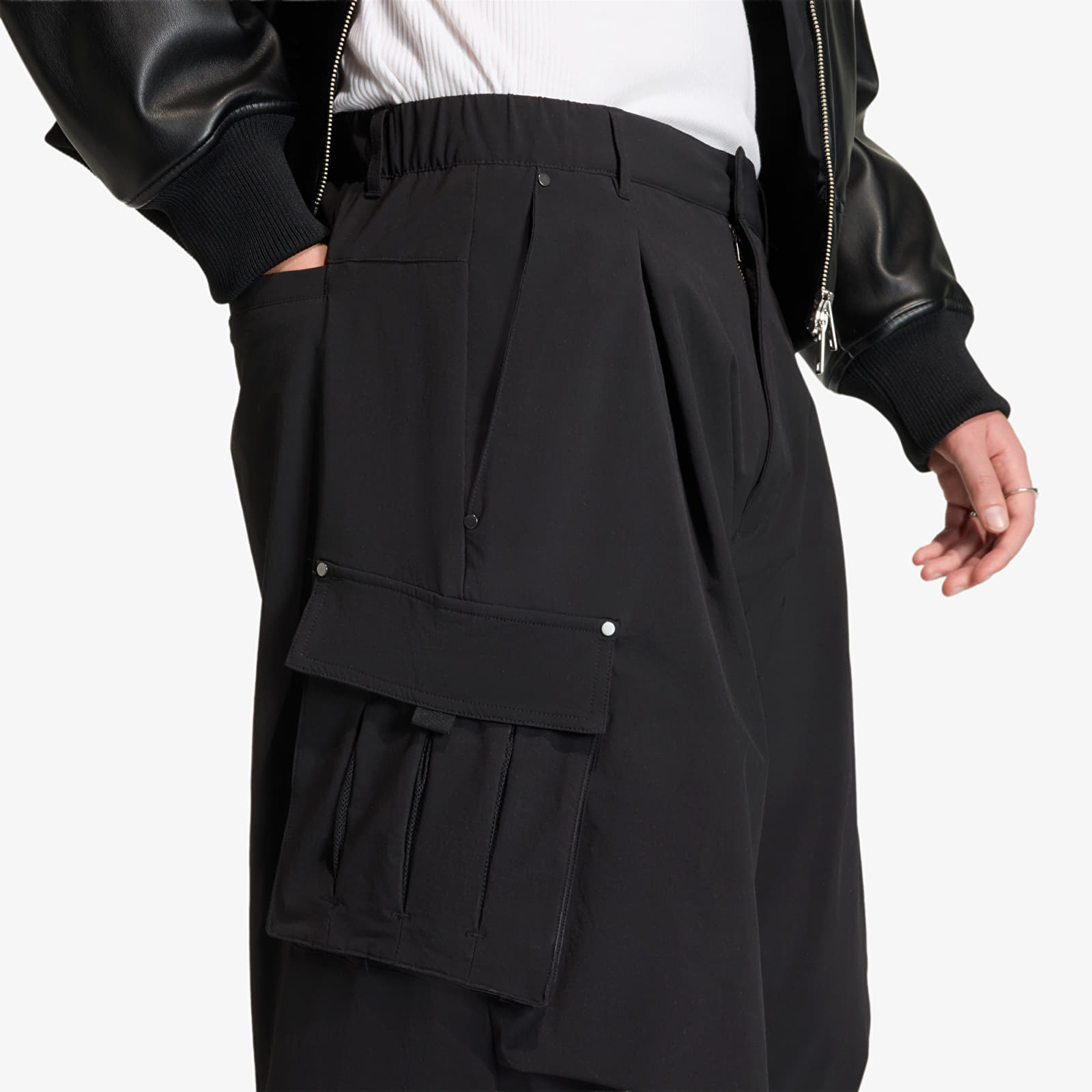 adidas Premium Essentials Utility Cargo Tracksuit Bottoms Black | Footshop