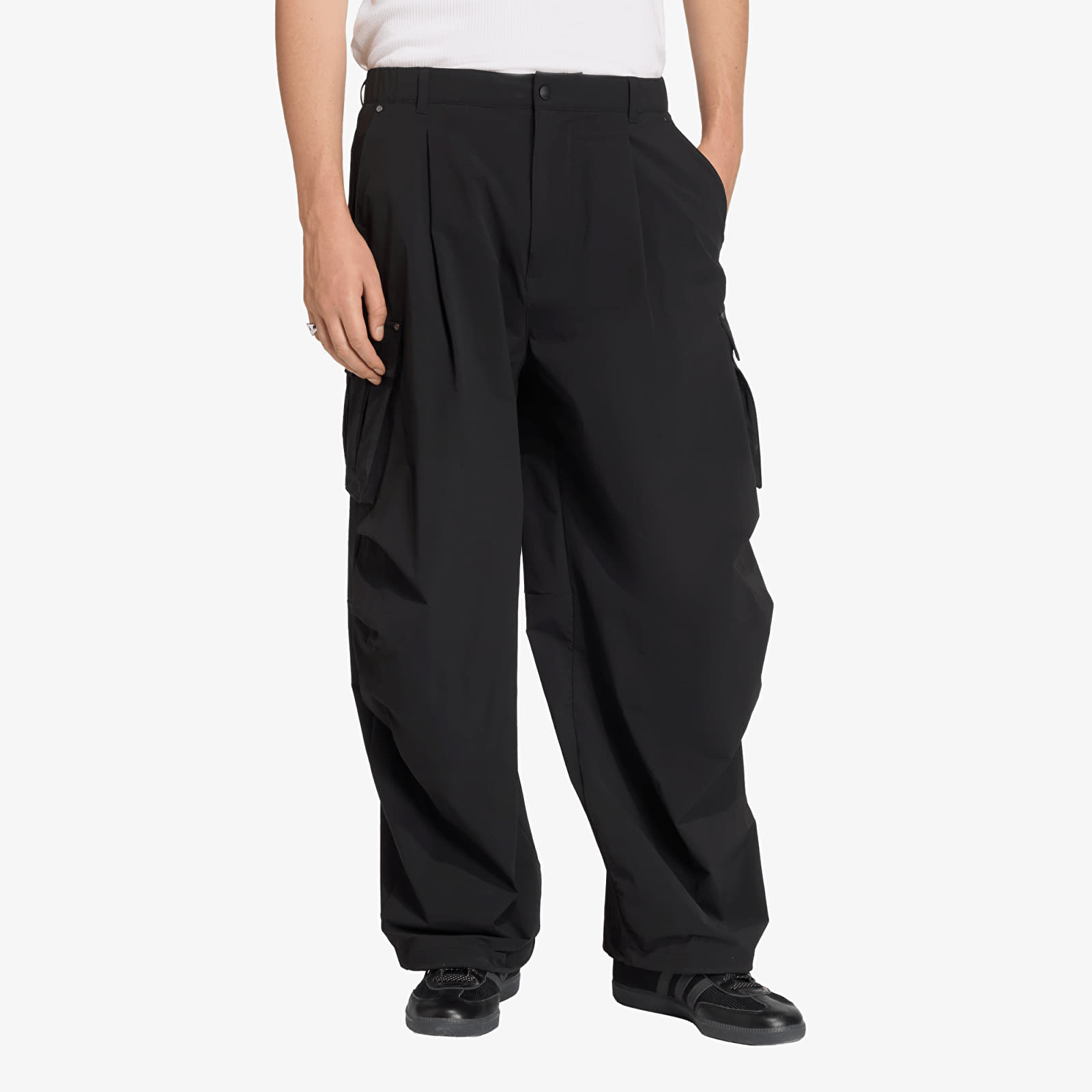 adidas Premium Essentials Utility Cargo Tracksuit Bottoms Black | Footshop