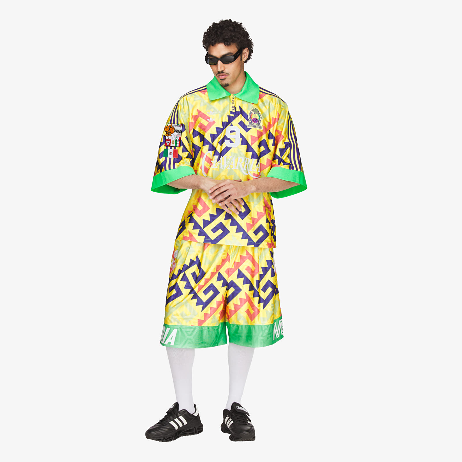 adidas x Willy Chavarria Aop Goalkeeper Jersey Solar Lemon/ Pure Purple ...