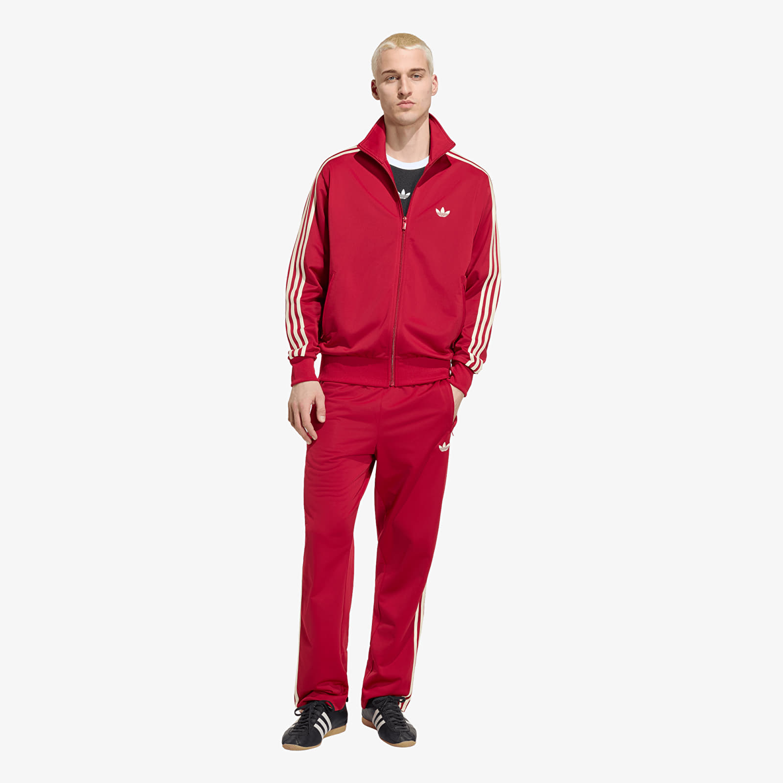 adidas Firebird Track Jacket Team Victory Red/ Warm Vanilla | Footshop