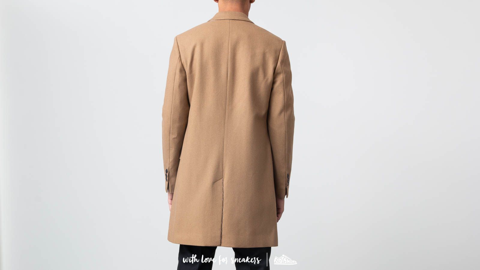 Coats Alexandre Mattiussi Double Breasted Coat Camel (H18M102.217 camel ...