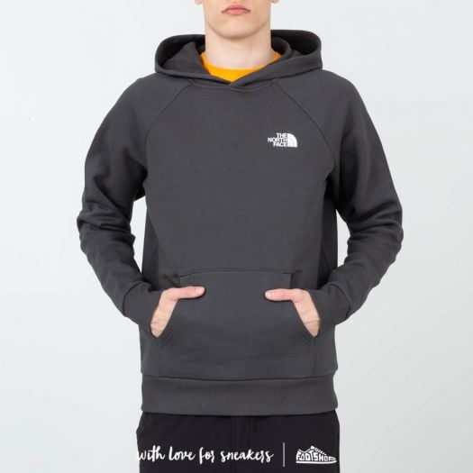 Sweatjacken und Sweatshirts The North Face Raglan Red Box Hoodie Asphalt Grey Zinnia Orange Footshop