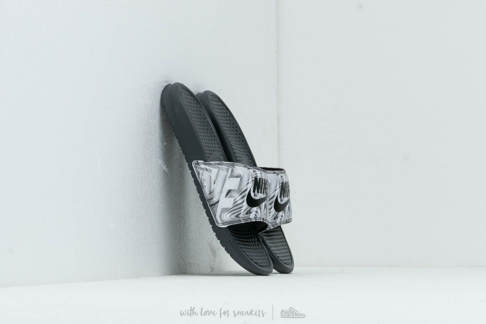 Men's shoes Nike Benassi Jdi Print Anthracite/ Black (631261-021 ...