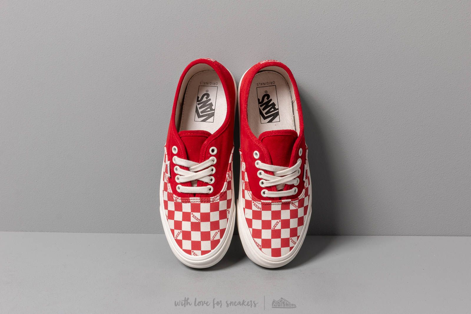 Men's shoes Vans Vault OG Authentic LX (Suede/ Canvas) Racing Red ...