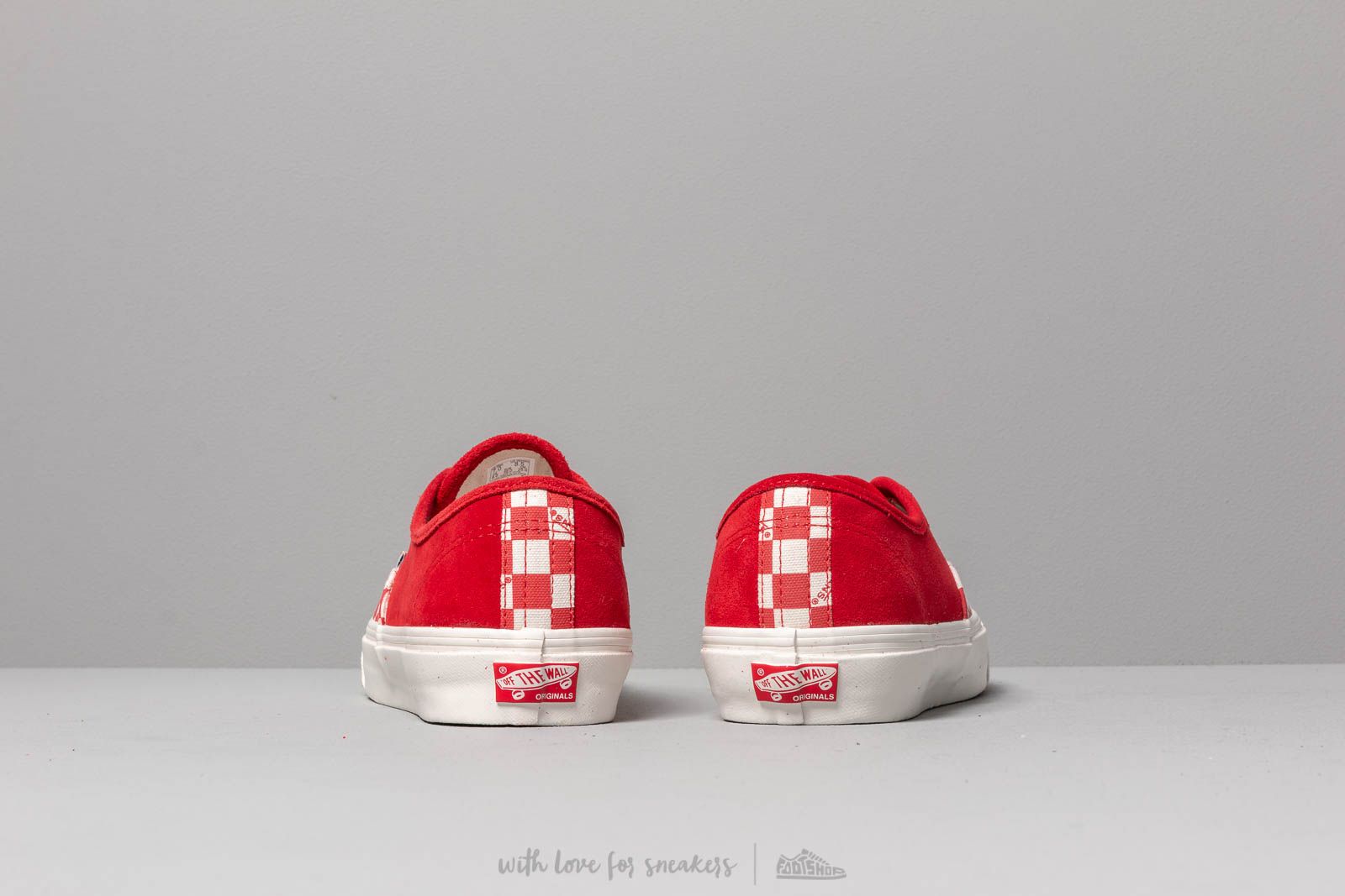 Men's shoes Vans Vault OG Authentic LX (Suede/ Canvas) Racing Red ...