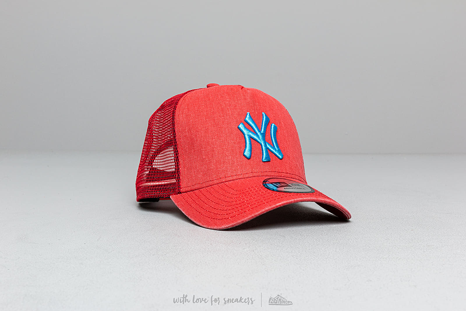 Caps New Era MLB Washed New York Yankees Trucker Cap Scarlet/ Cardinal ...