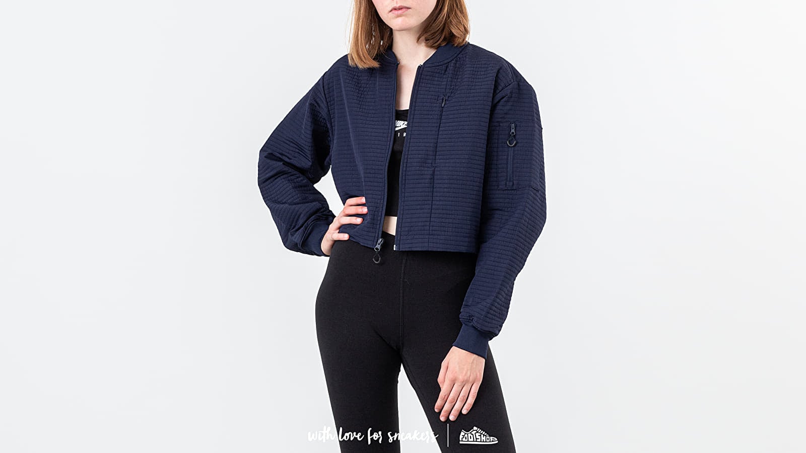 Bomber Jackets Nike Sportswear Tech Pack Bomber Blackened Blue/ Black ...